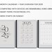 2025 Calendar Template for E-ink Tablet, Sunday Week Start, Monthly ...