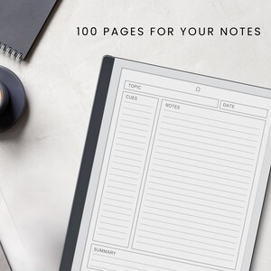 Digital Cornell Notebook for E-ink Tablets Like Remarkable 2 ...