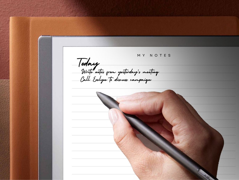 Notebook Template for E-ink-tablet, Digital Notebook, Lines, Lined ...