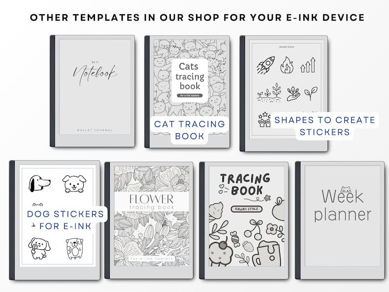 Handlettering Calligraphy Tracing Book for Remarkable Kindle Scribe ...
