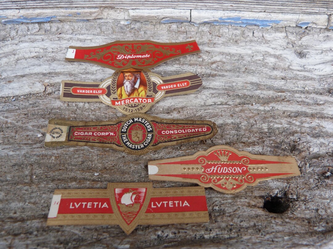 Vintage Cigars Rings Paper Labels Tobbaciana - Etsy