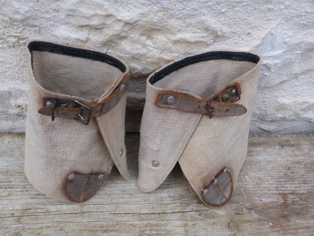 Vintage Old French Antique Linen Gaiters for Horses Set of 2 - Etsy