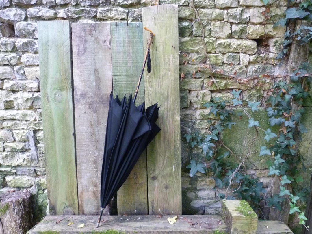 Vintage Old French Antique Edwardian 1900 Black Umbrella Parasol - Etsy