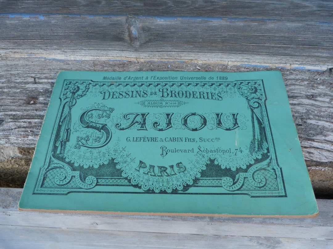 Vintage Old French SAJOU Album Cross Stiched Embroideries - Etsy