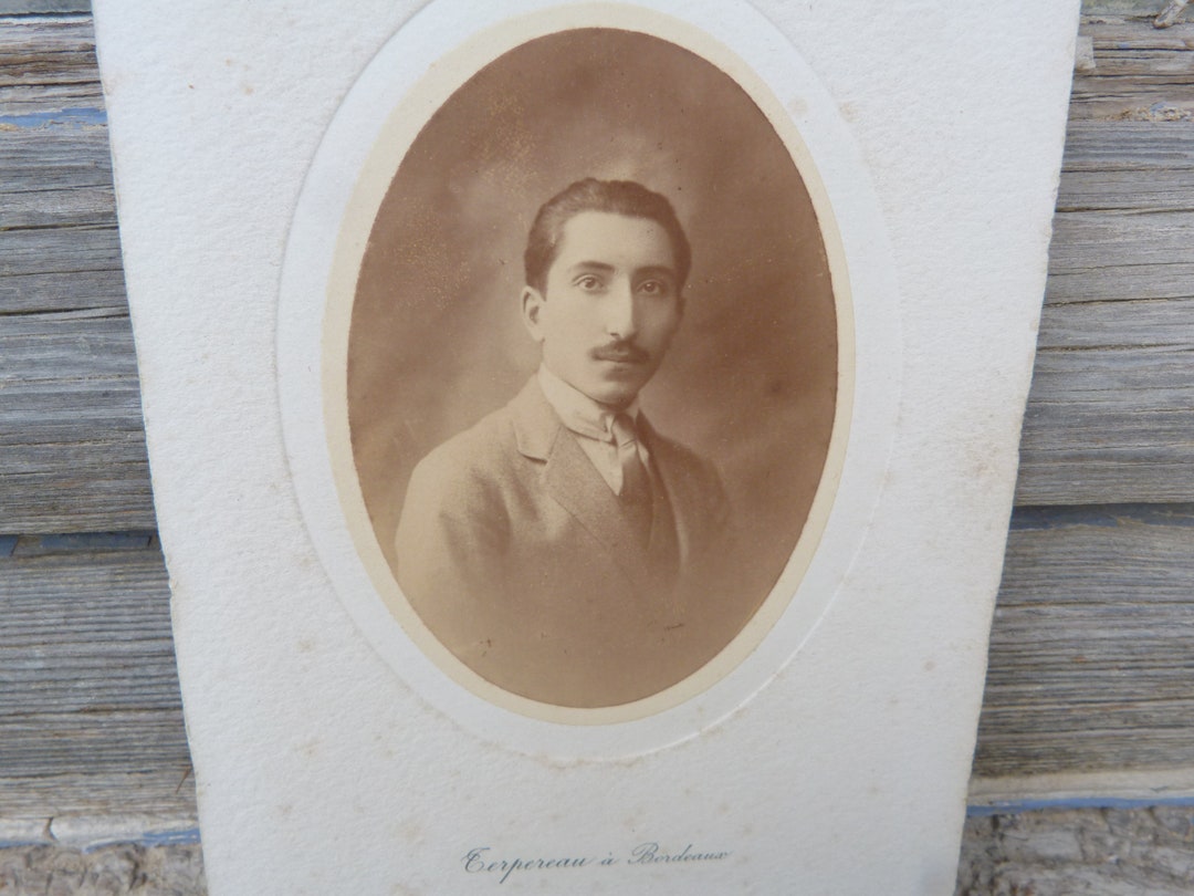 Antique. Victorian French Man Portrait Photography Sepia - Etsy