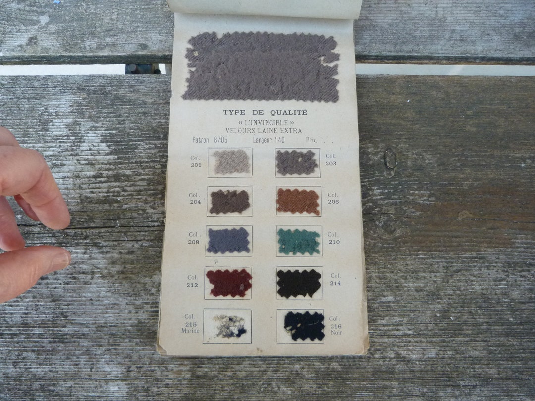 Vintage Old French Flapper 1920 Fabric Samples Catalog ALBERT MELEZE ...