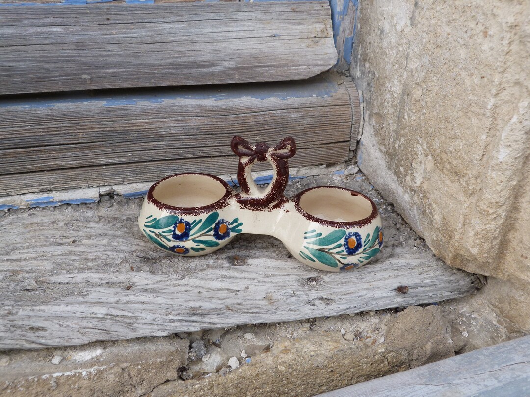 Vintage Old French Henriot Quimper Salt & Pepper Cruet Set - Etsy