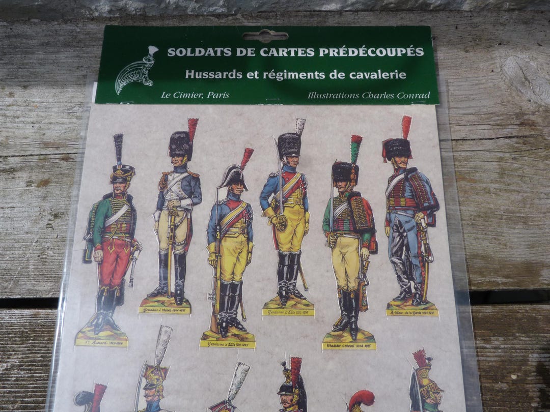 Vintage Old French Cut Out Paper Hussards and Cavalery Regiments by ...
