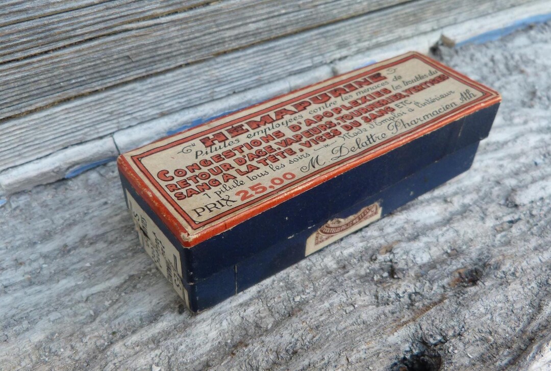Vintage Antique Old French 1900 Pharmacy Medicine Apothecary Box ...