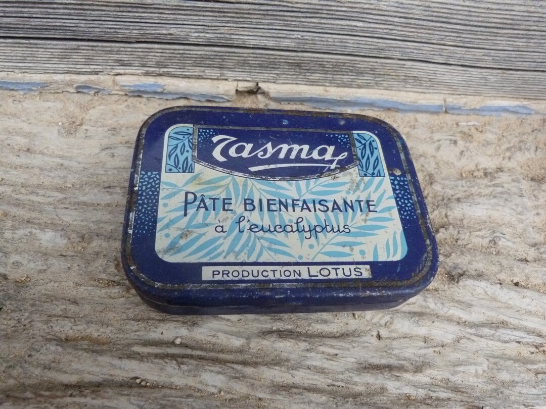 Vintage 1930 Medicine Tin Box Tasma - Etsy