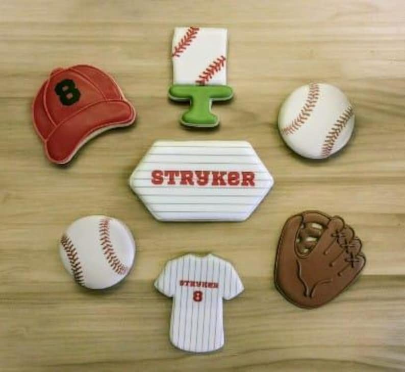 Baseball Decorative Cookies - Etsy