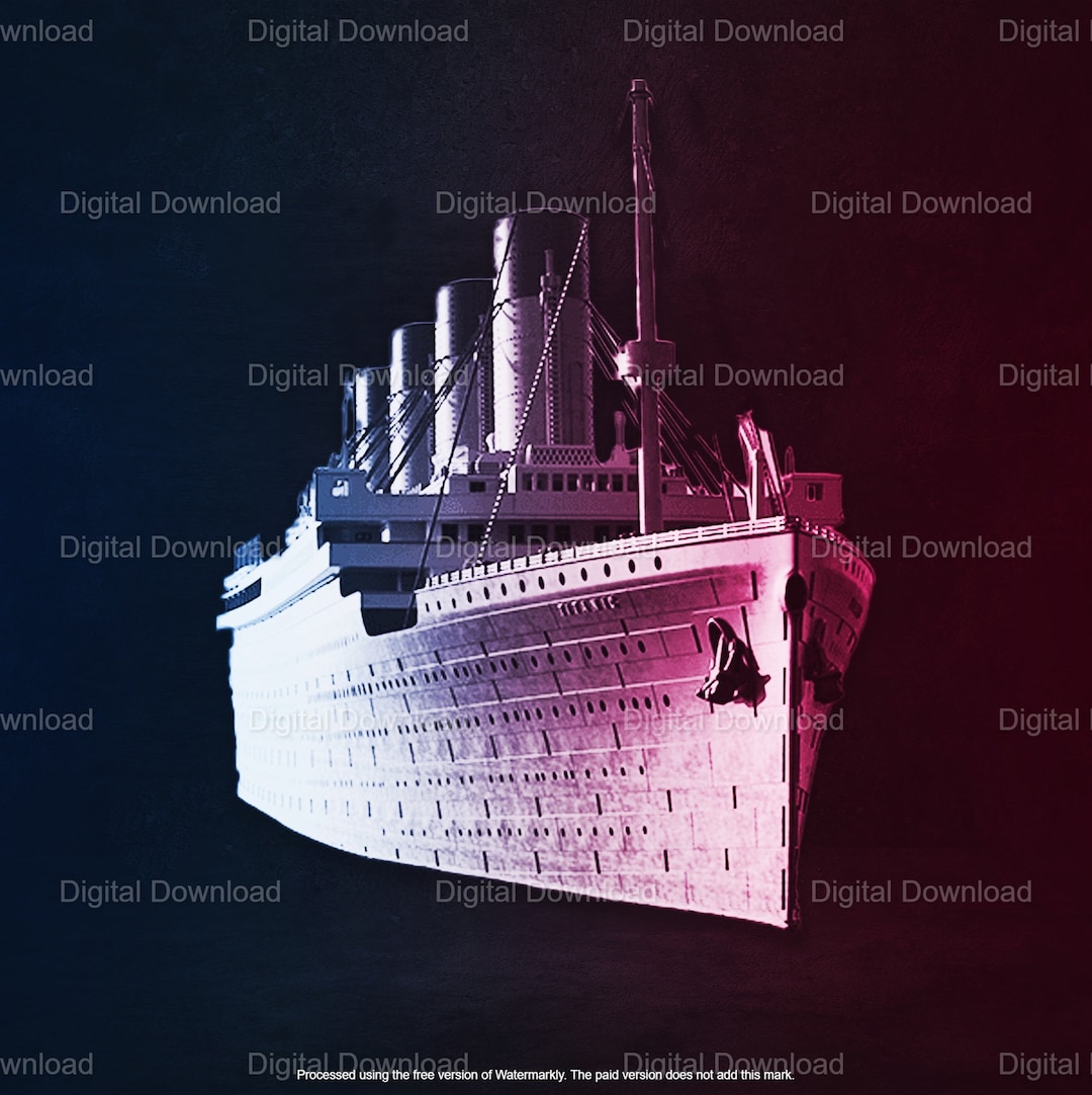 Titanic STL, Titanic 3D Model for 3D Print - Etsy