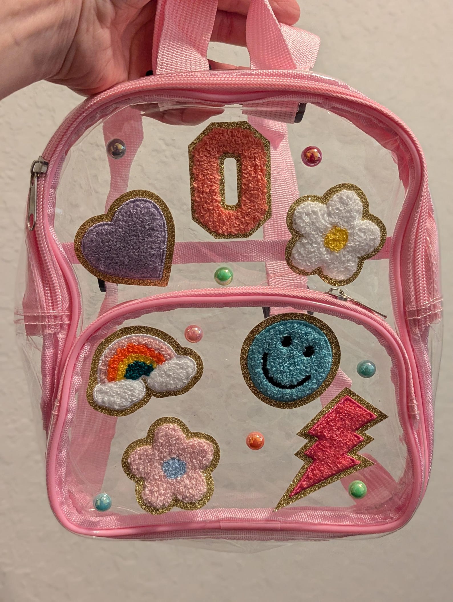Little Girls Clear Backpack With Patches and Embellishments - Etsy