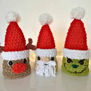 Christmas Bundle of Toy Crochet Pattern Reindeer, Santa, Grinch ...