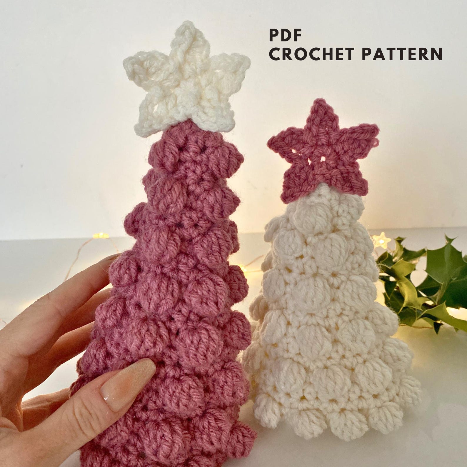 Christmas Bobble Tree Crochet Pattern, Christmas Home Decoration ...