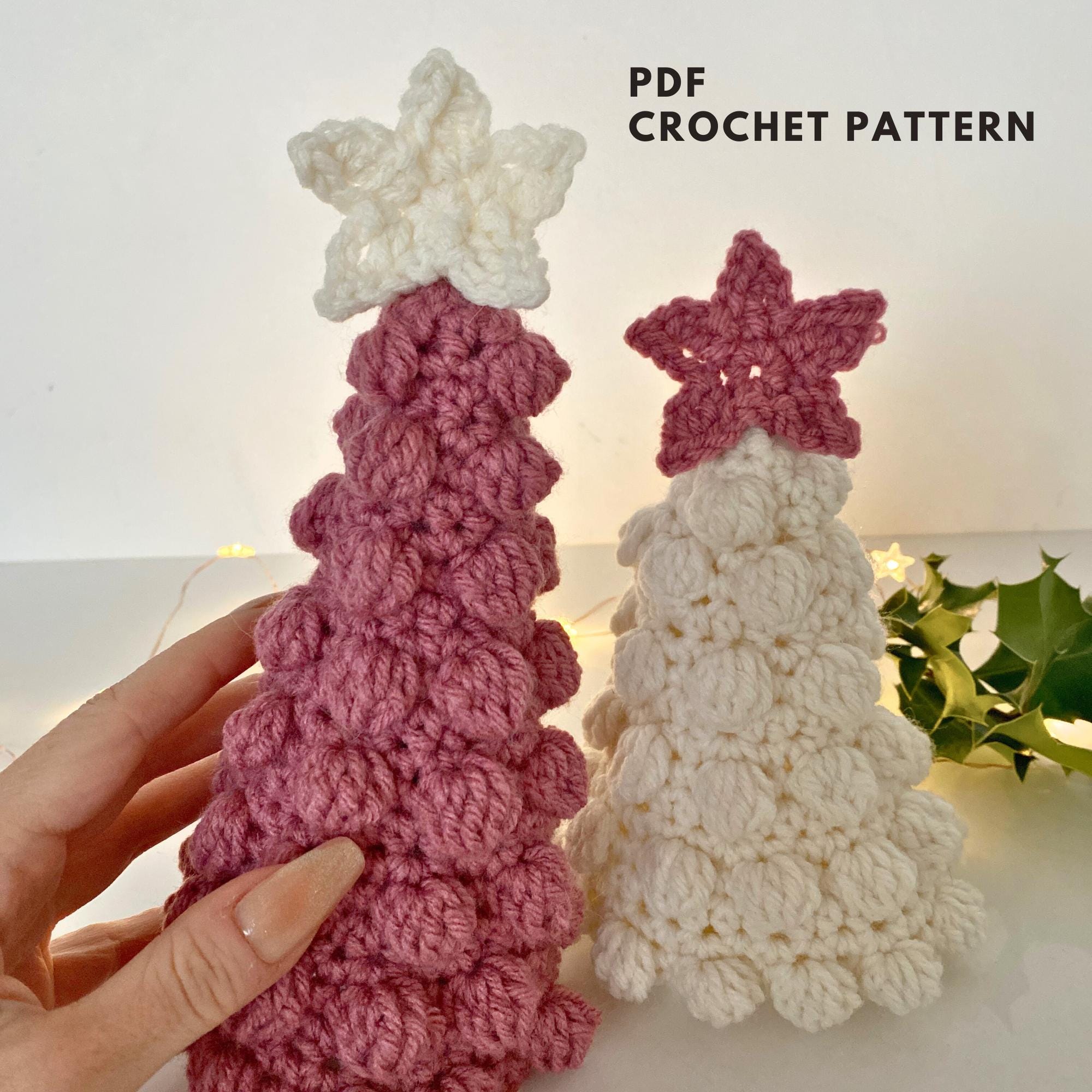 Christmas Bobble Tree Crochet Pattern, Christmas Home Decoration ...