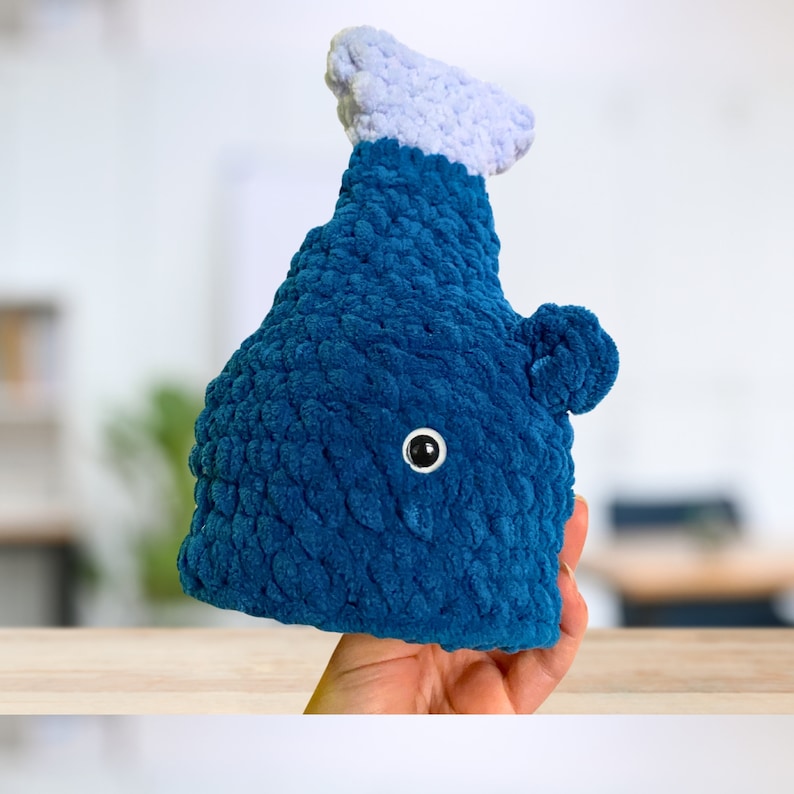 No Sew Crochet Pattern Fidget Toy Flipping Whale Flip the Fish Crochet ...