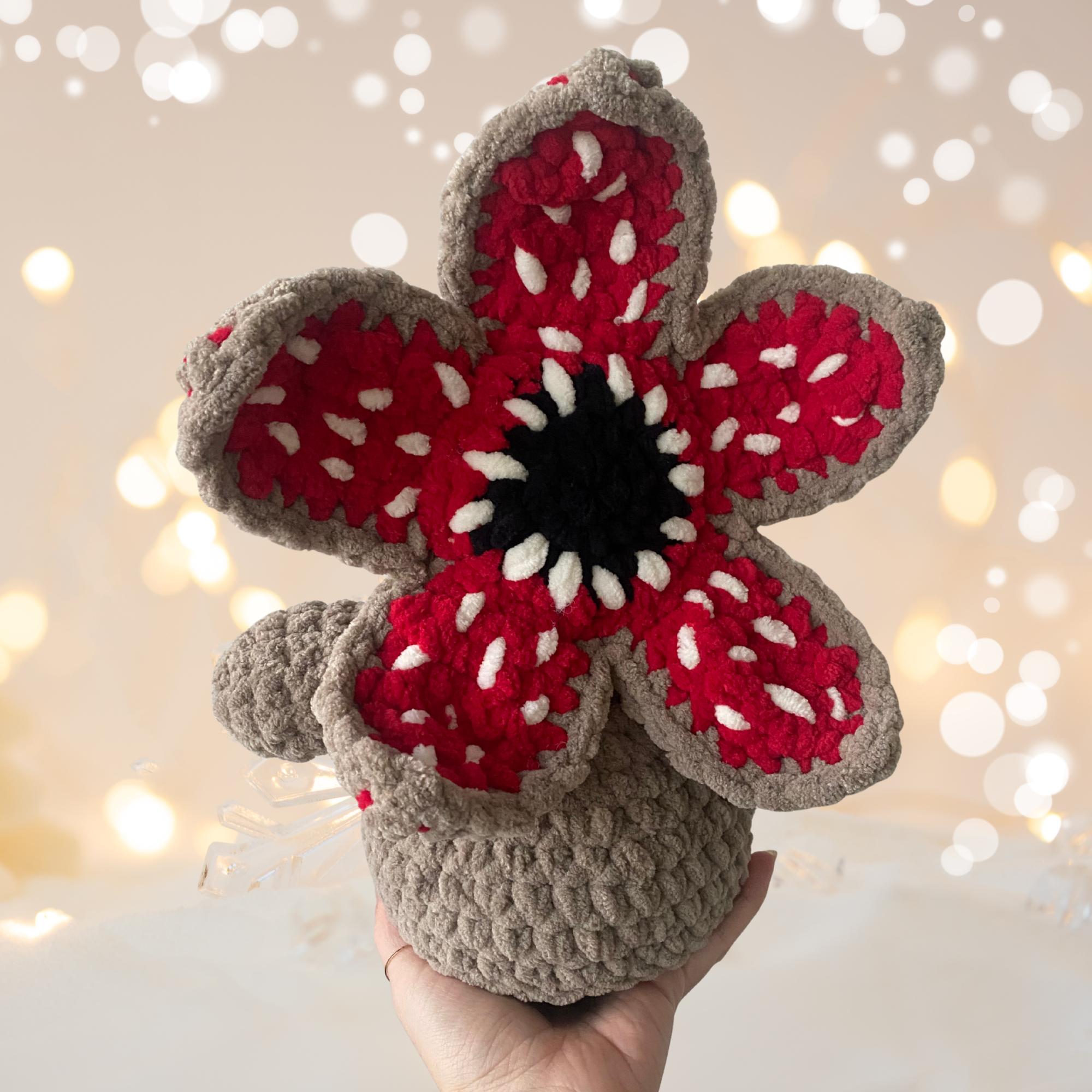 Demogorg0n Crochet Pattern, Demo Flower Monster Easy DIY Amigurumi ...