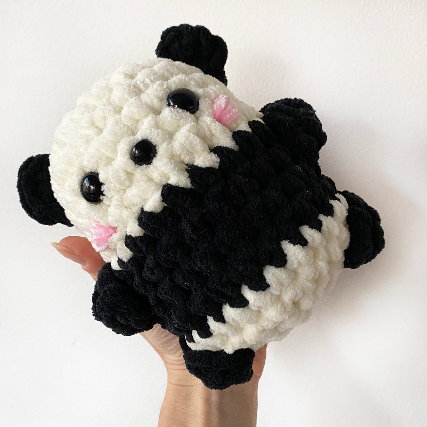Chunky Panda No Sew Crochet Pattern, Amigurumi PDF Pattern, Crochet ...