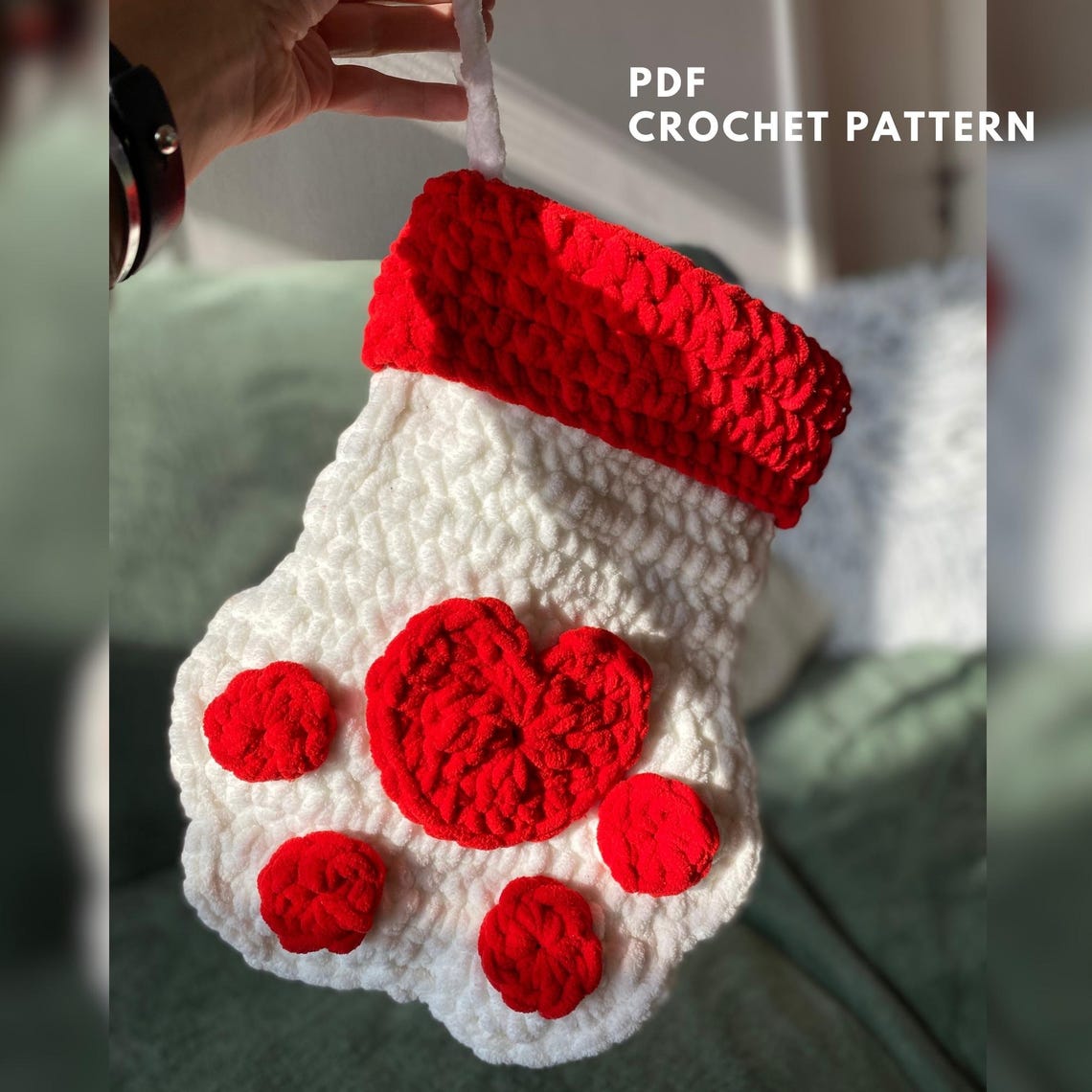 Christmas Pet Stocking Crochet Pattern, Christmas Dog Stocking ...
