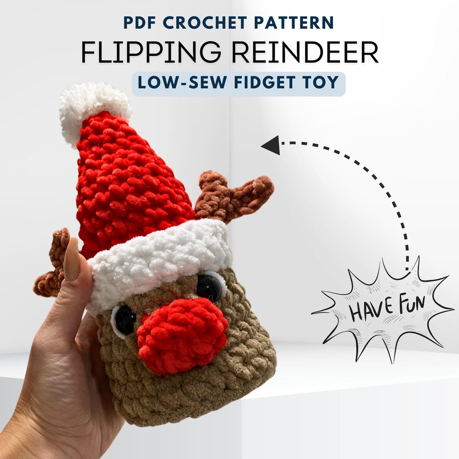 Christmas Bundle of Toy Crochet Pattern Reindeer, Santa, Grinch ...