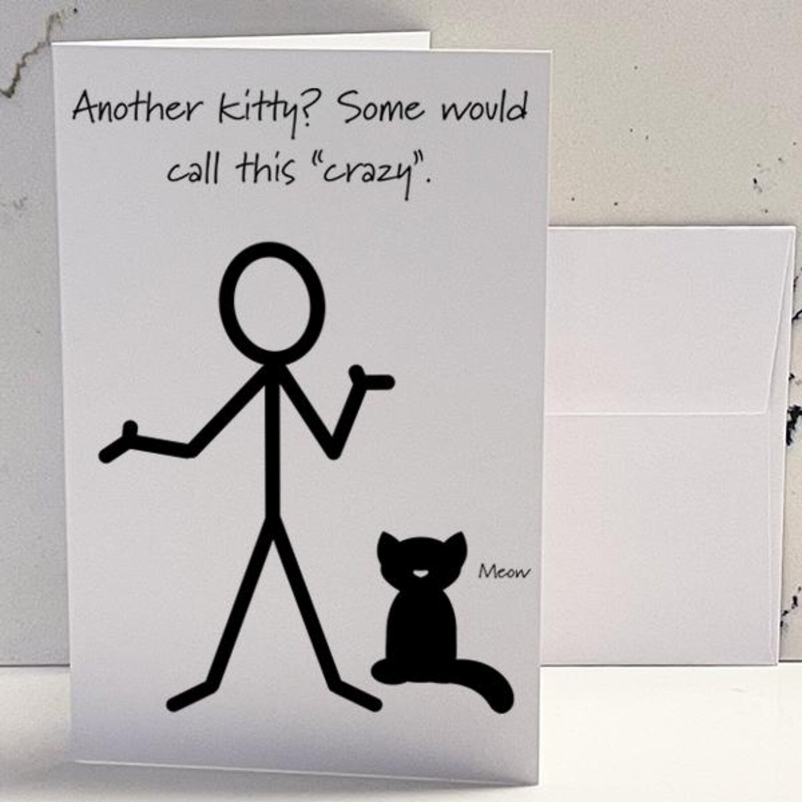 New Cat Greeting Card New Pet Greeting Card New Cat Card New Kitten ...