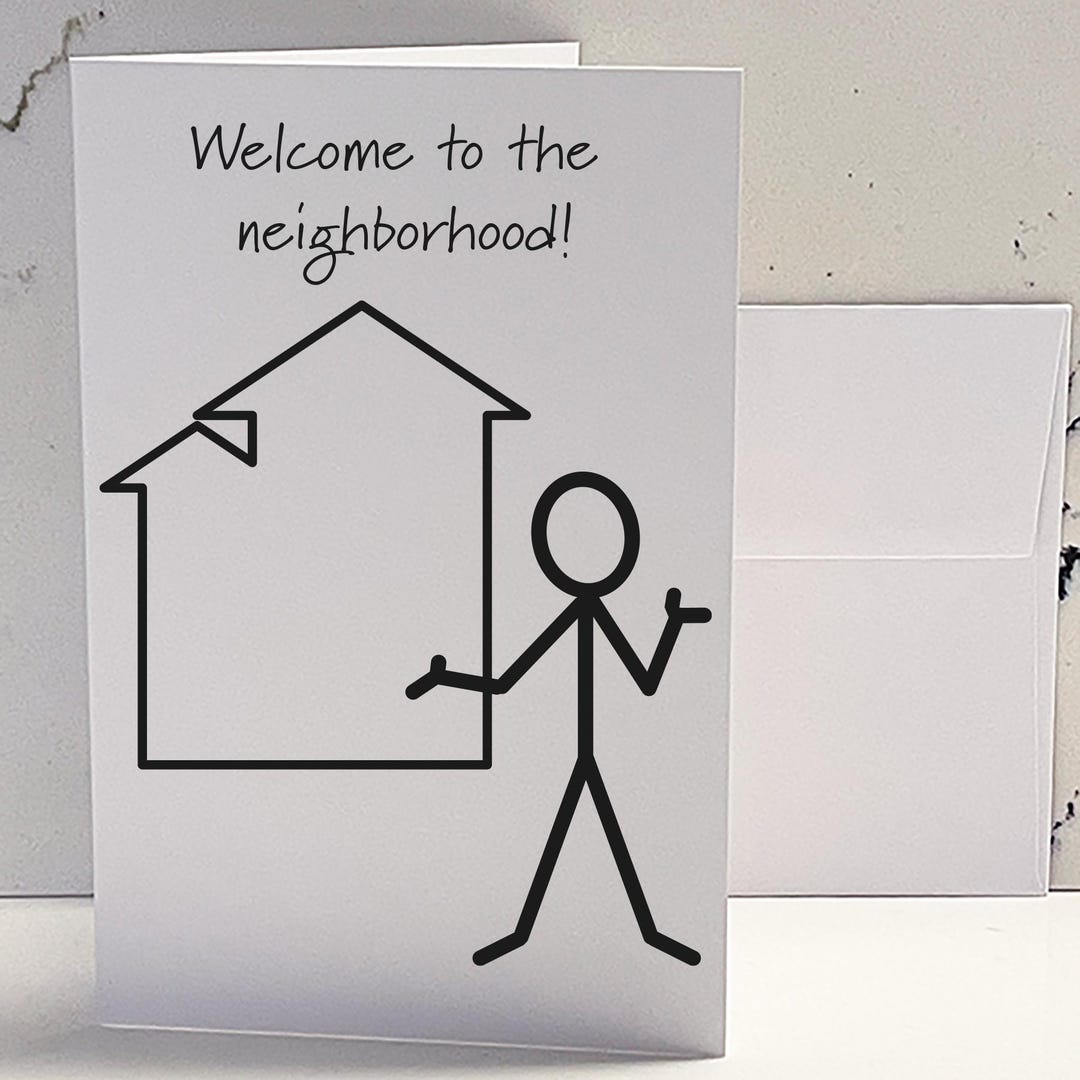 New Neighbor Greeting Card - Welcome Neighbors - Etsy