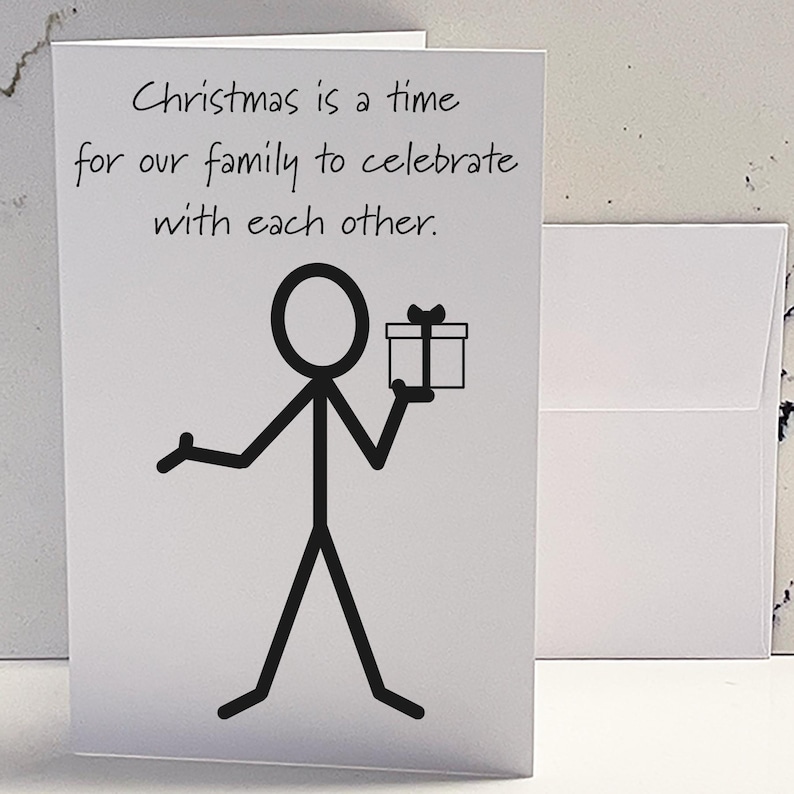 Funny Snarky Christmas Card: Sarcastic Holiday Greeting - Etsy