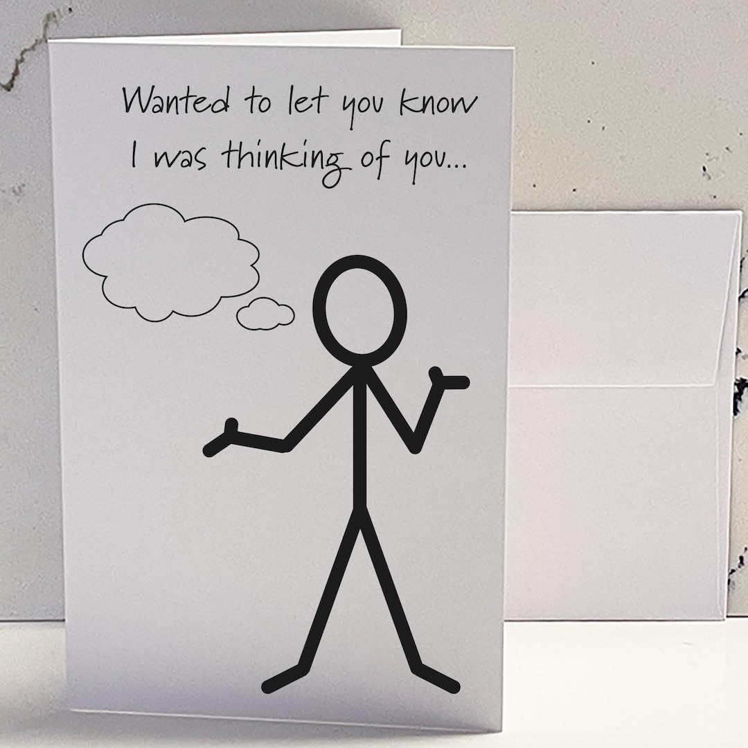 Funny Thinking of You Card - Snarky Thinking of You Card ...