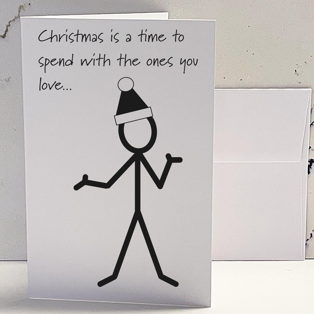 Funny Christmas Card: Snarky Holiday Greeting (4x6 With Envelope) - Etsy