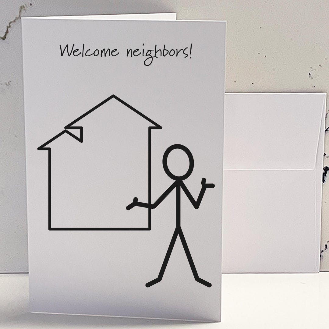 New Neighbor Greeting Card - Welcome Neighbors - Etsy