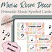Music Symbols Printable Music Room Decor Retro Theme Music Posters for ...