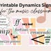 Music Room Dynamics Posters, Printable Elementary Music Room Decor ...