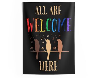 Indoor Wall Tapestry for Music Classroom Inclusive Diversity Banner for ...