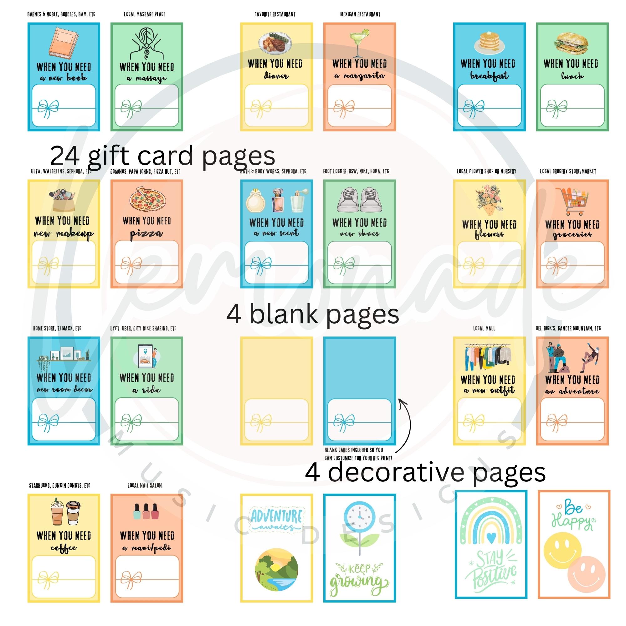 Graduation Gift Card Book | Printable Gift Card Holders for Graduation ...