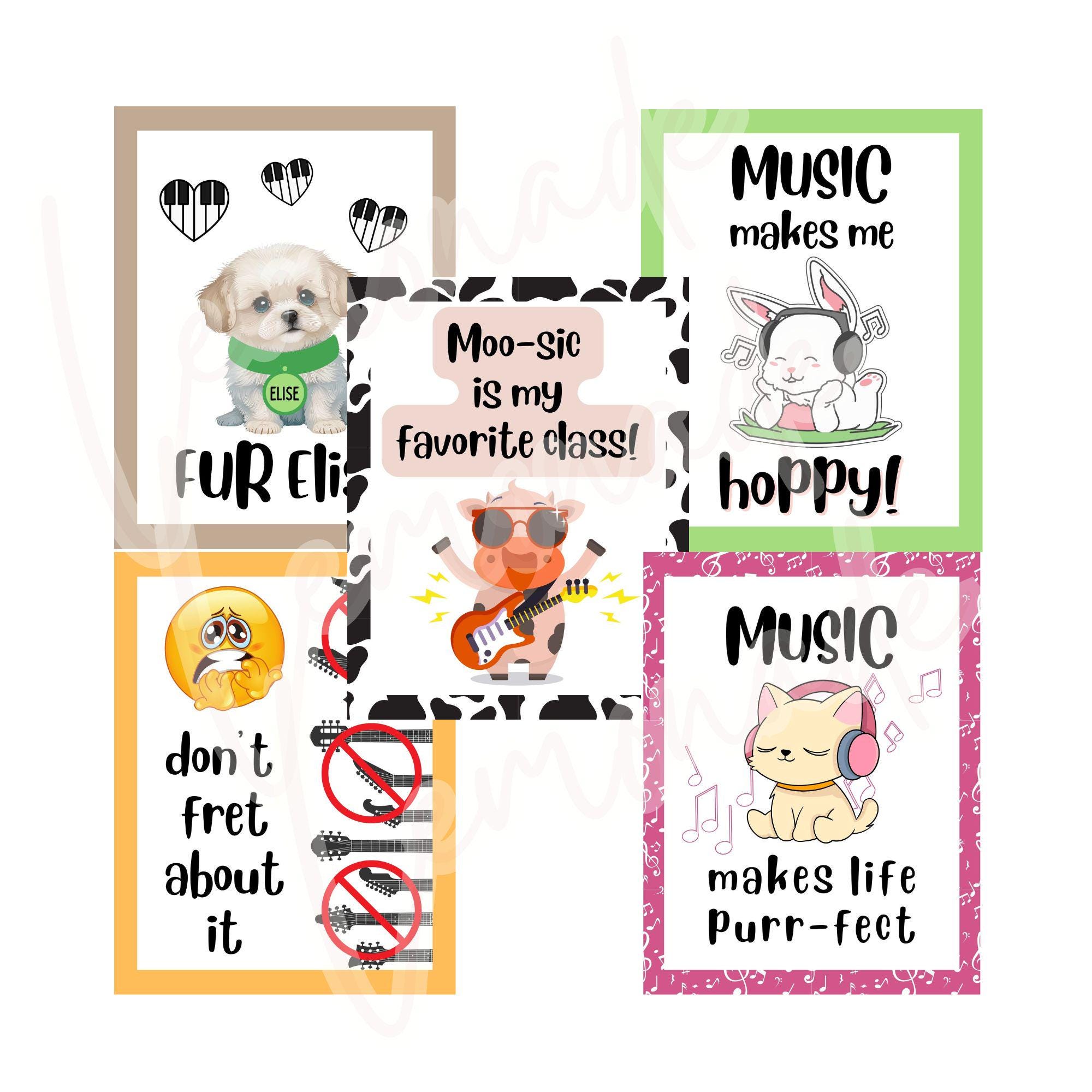 Funny Printable Posters for the Music Room | Elementary General Music ...