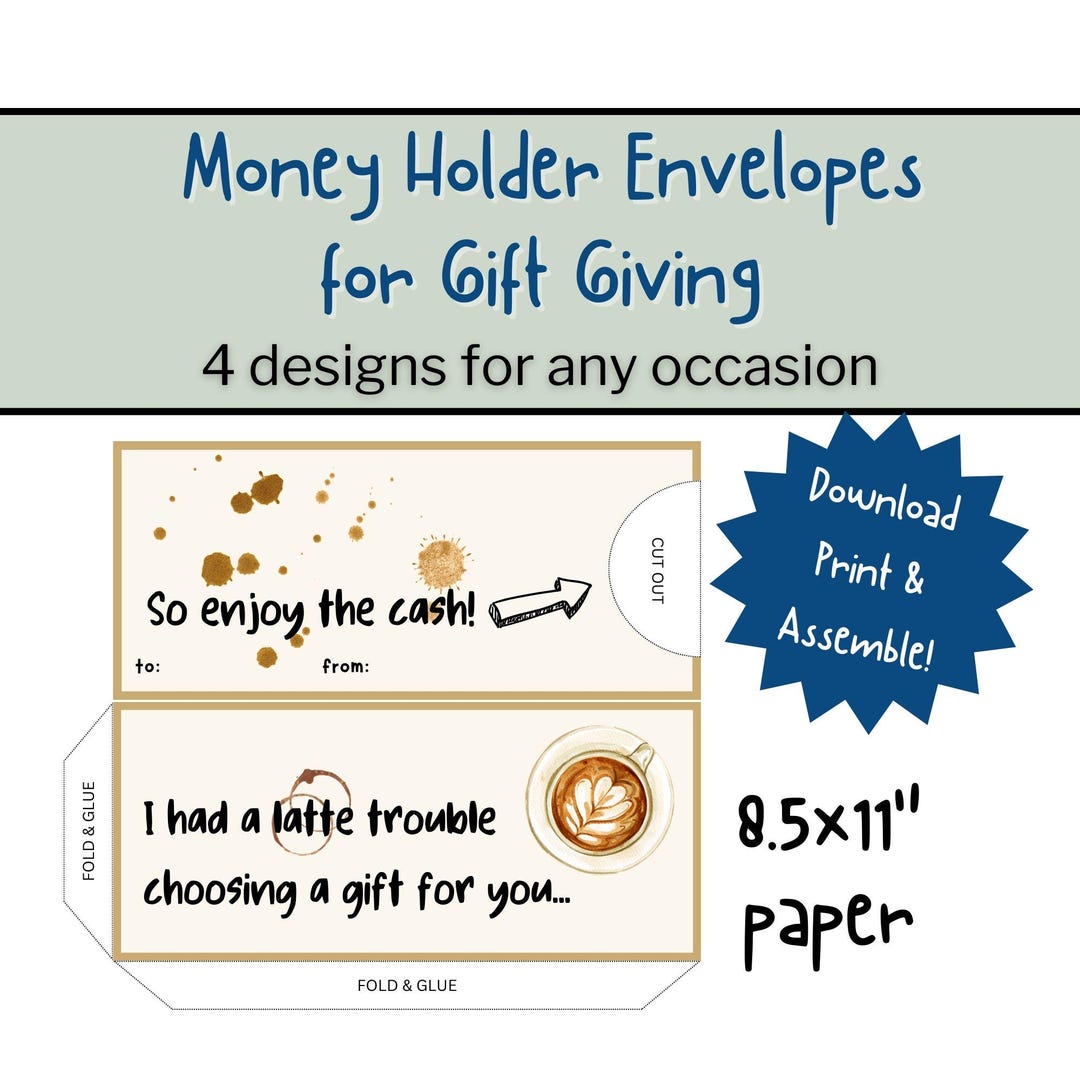 Funny Envelope for Gift Money | Digital Download Printable Money Holder ...