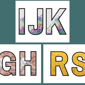 Bulletin Board Letters for Music Room | Printable Letters for Bulletin ...