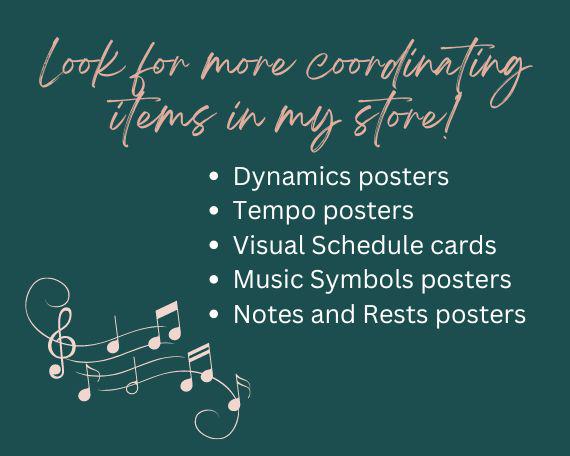 Retro Treble & Bass Clef Music Posters: Elementary Classroom Decor ...