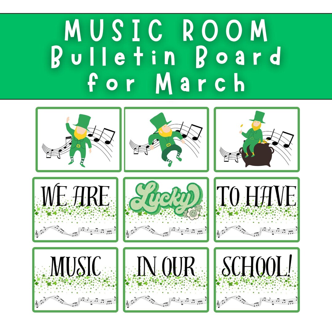 Music Room Bulletin Board for March Music in Our Schools Month | St ...