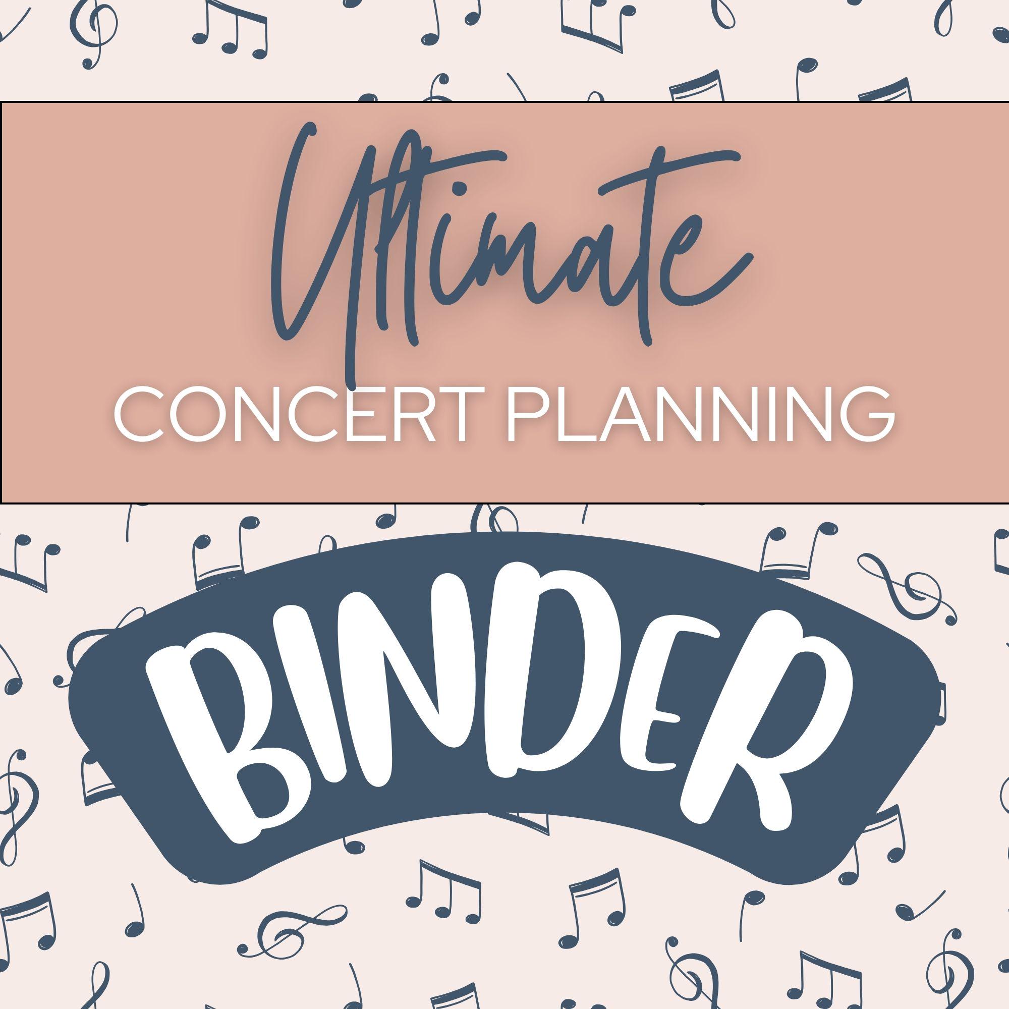 Ultimate Music Concert Planning Binder for Elementary Music Teachers ...
