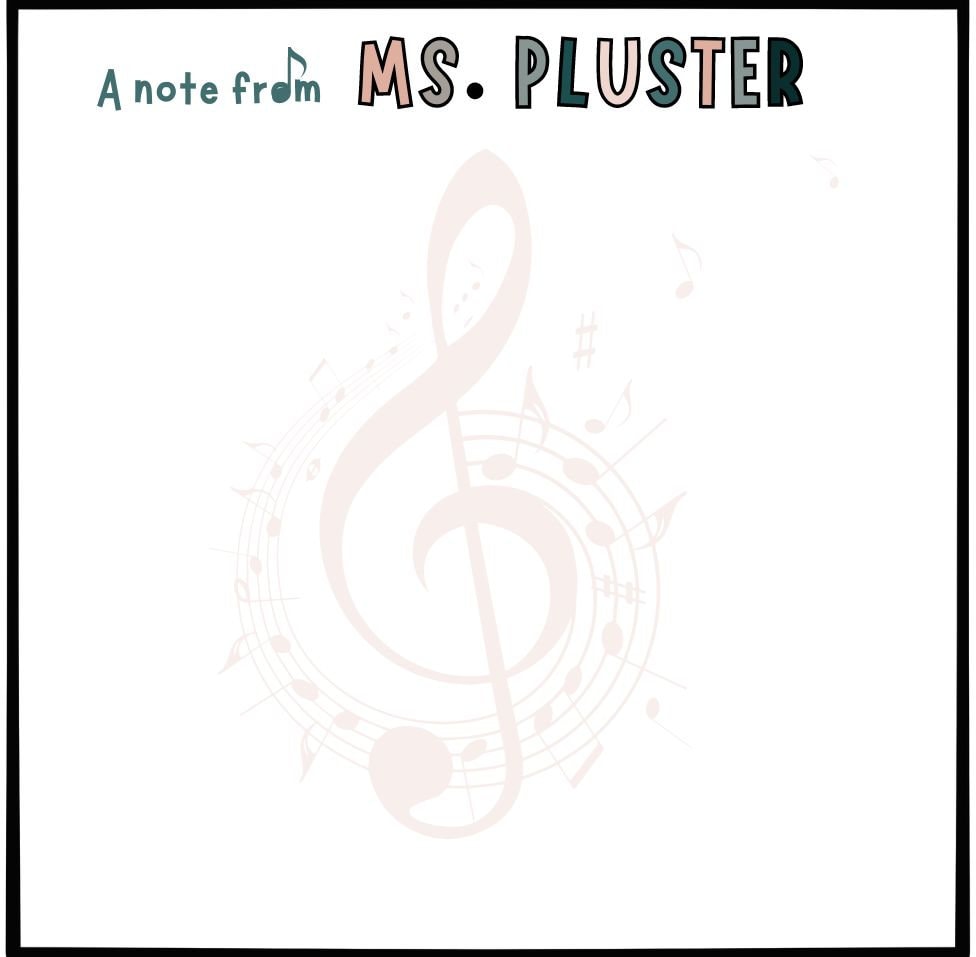 Personalized Post-it Notes Notepad for Music Teacher, Music Educator ...