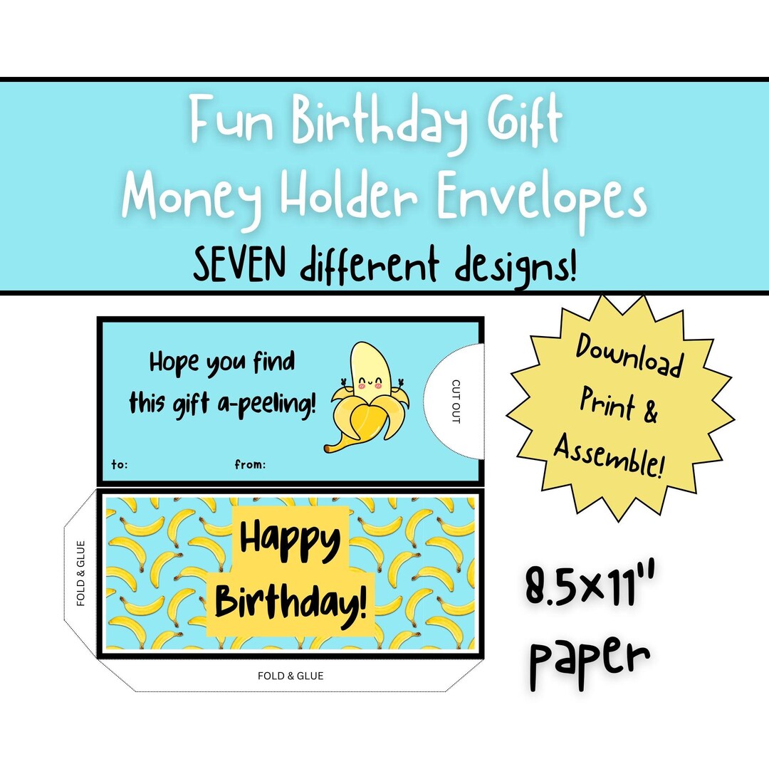 Money Gift Envelopes | Birthday Money Holder | Funny Envelope for Gift ...