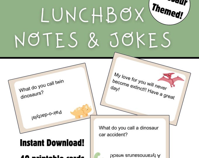 Lunchbox Jokes and Notes for Kids Digital Download Printable, Printable ...