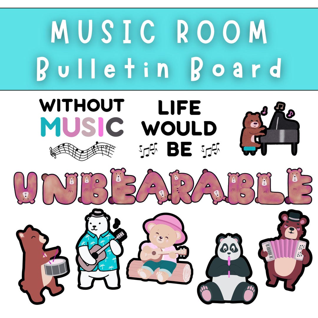 Music Room Bulletin Board | Printable Music Room Decor for Music in Our ...