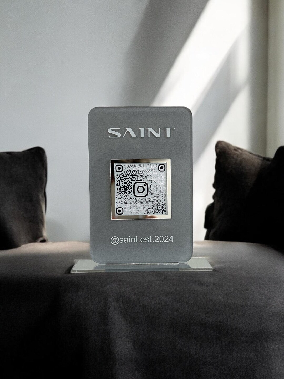 QR Code Sign, Scan Acrylic Signage, Business Sign, Home Office Decor ...