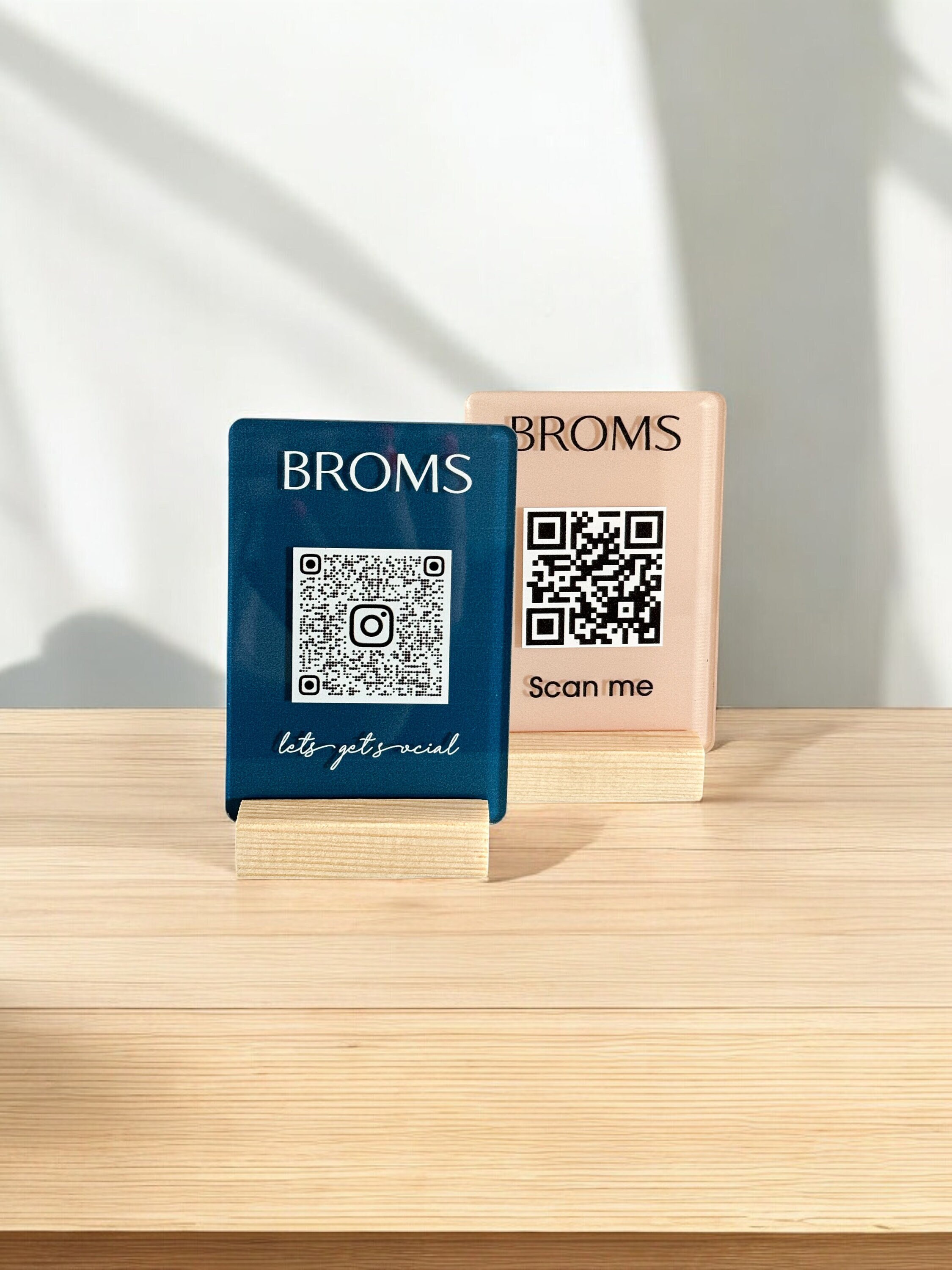 Shop QR Code Sign Mini Custom Business Social Media Payment Method Bar ...