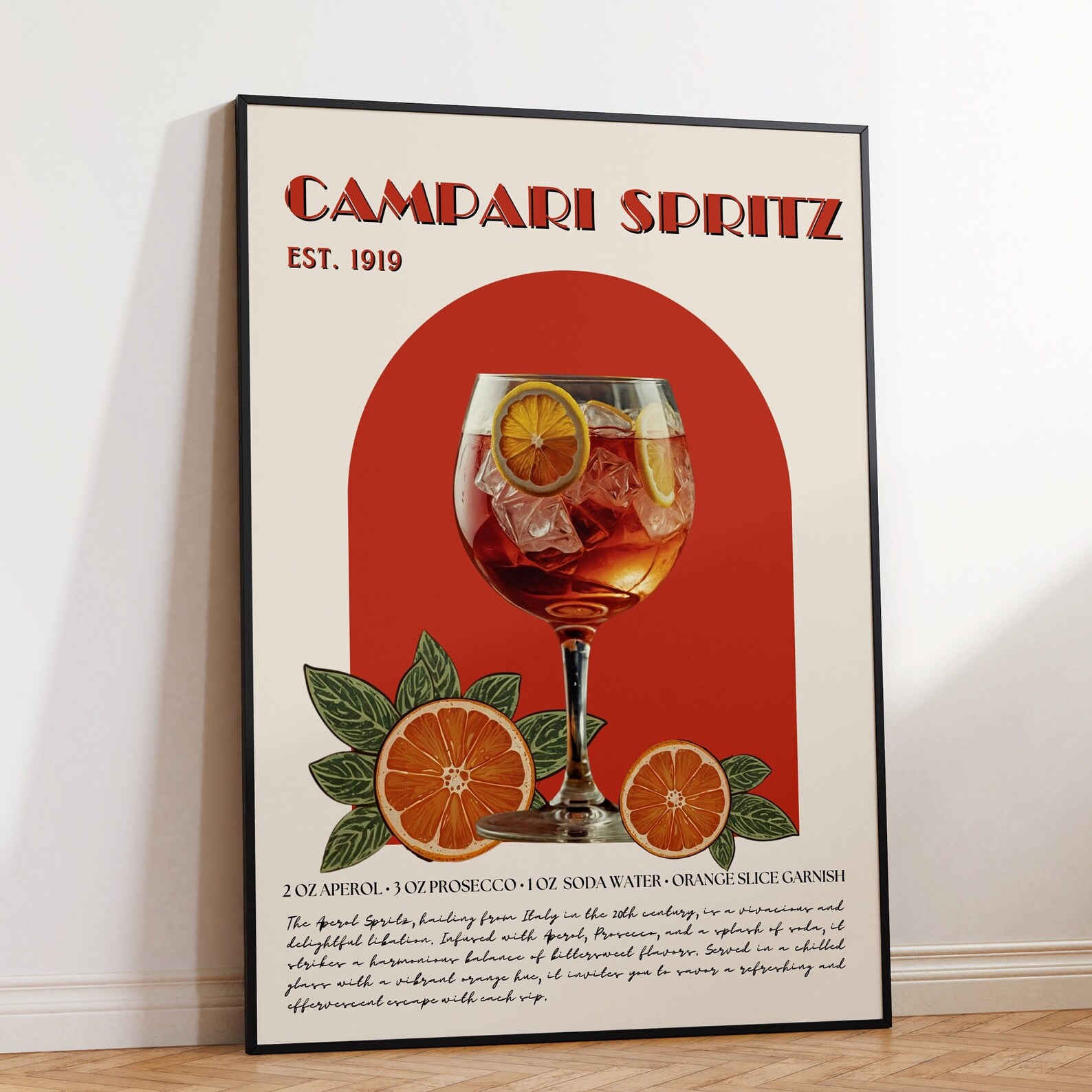 Campari Spritz Print, Campari Spritz Poster, Campari Poster, Campari ...