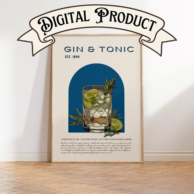 Gin Poster - Etsy