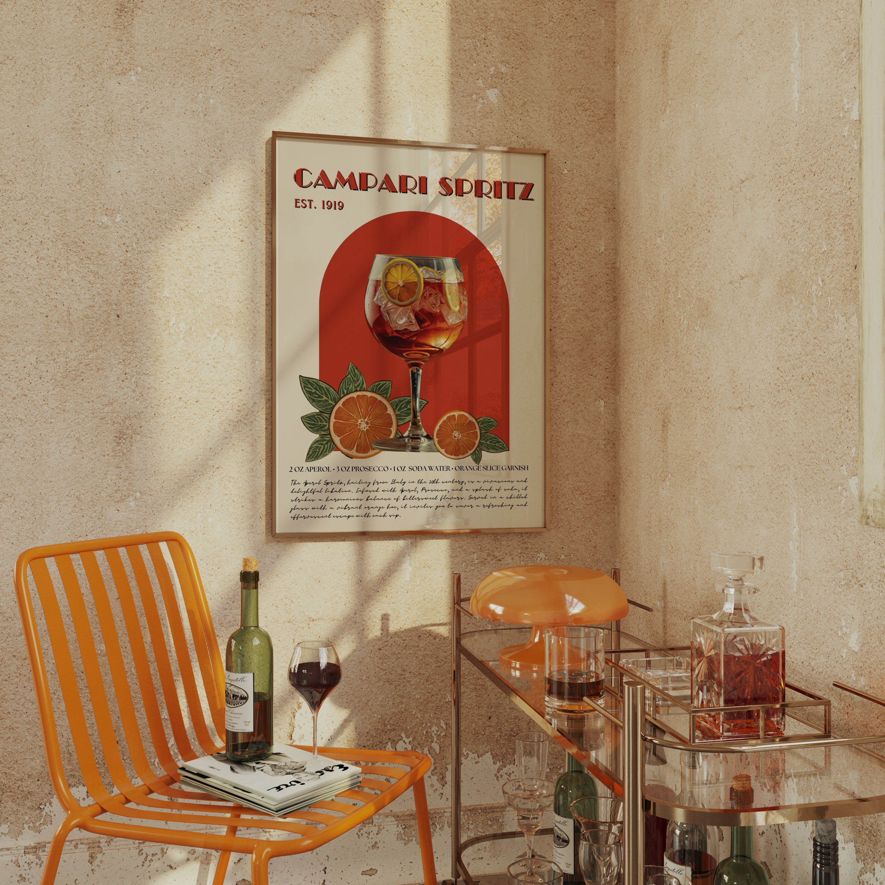 Campari Spritz Print, Campari Spritz Poster, Campari Poster, Campari ...